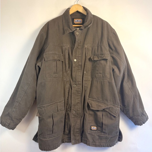 Big Smith | Jackets & Coats | Big Smith Mens Xl Brown Canvas Insulated ...
